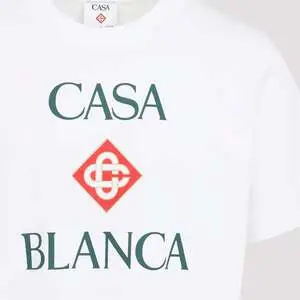 Casablanca Logo-print T-shirt - White