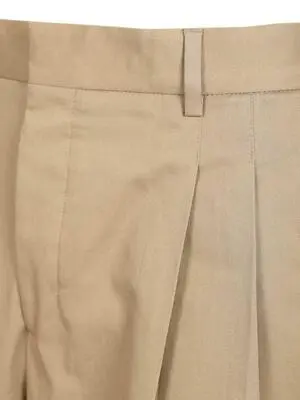 AMI Paris Wide-leg Bermuda Shorts - Cream