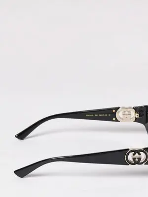 Gucci Rounded Acetate Sunglasses - Black