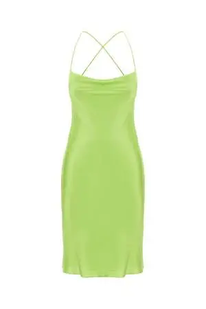 Saint Laurent Silk Slip Dress - Multicolor