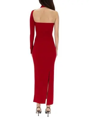 COURREGES Draped One-shoulder Dress - Red