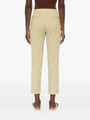 Etro Cropped Cotton Jacquard Trousers - Multicolor