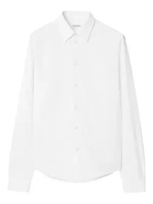 Burberry Regular Fit Cotton Poplin Shirt - White