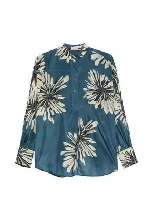 Brunello Cucinelli Printed Silk Shirt - Multicolor
