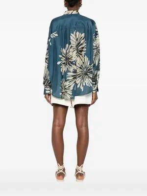 Brunello Cucinelli Printed Silk Shirt - Multicolor