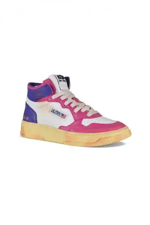 AUTRY Mid Super Vintage Sneakers - Pink