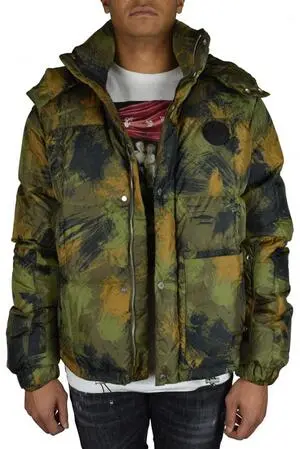 Off-White Camouflage Down Puffer Jacket