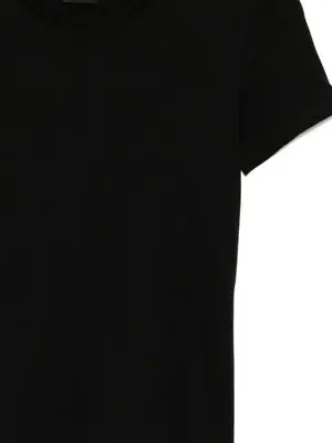 TOM FORD Cotton T-shirt With Tf Logo Embroidery - Black