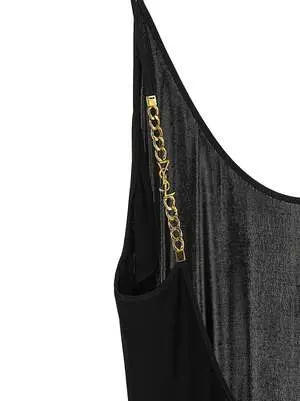 Saint Laurent Cassandre Chain Dress