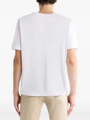 Etro Cotton T-shirt With Leopard Print And Embroidery