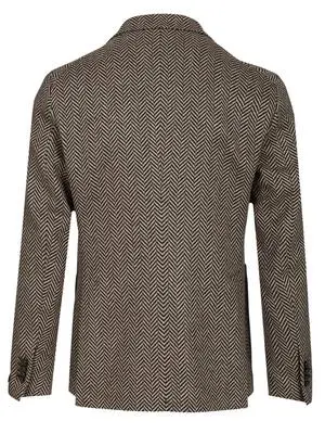 Tagliatore Blazer In Wool And Cashmere - Cream