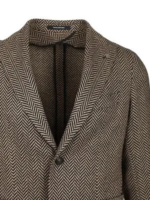 Tagliatore Blazer In Wool And Cashmere - Cream