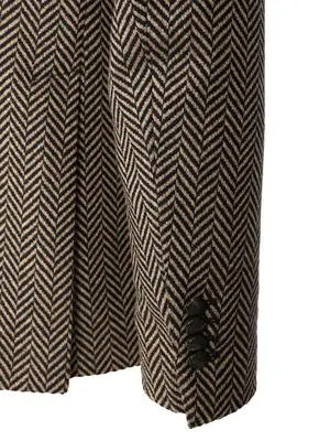 Tagliatore Blazer In Wool And Cashmere - Cream