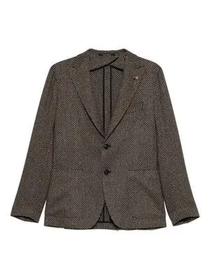 Tagliatore Blazer In Wool And Cashmere - Cream