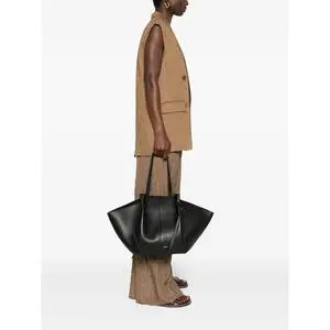 Yuzefi Calf Leather Tote Bag - Black