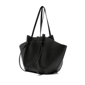 Yuzefi Calf Leather Tote Bag - Black