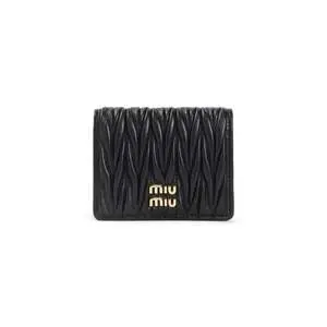 Miu Miu Matelassé Wallet - Black