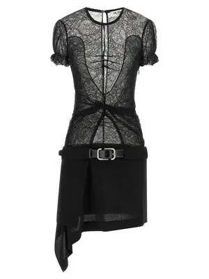 Attico Lace Dress - Black