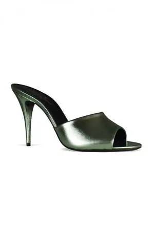 Saint Laurent La 16 Mules - Green