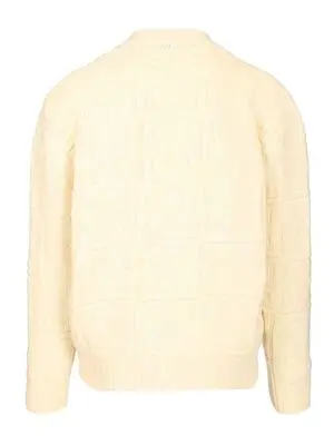 Off-White Wool Cardigan - Cream