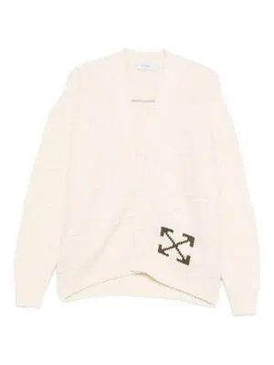 Off-White Wool Cardigan - Cream