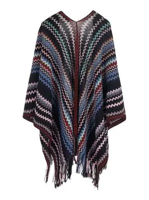 Missoni V-neck Tech Fabric Cape - Multicolor