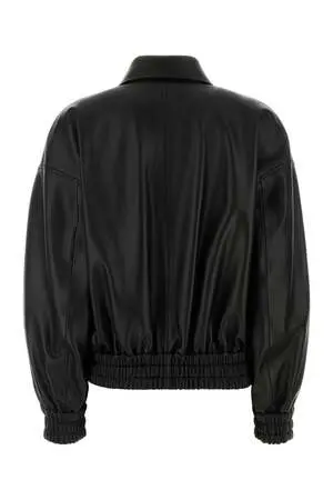JIL SANDER Leather Jacket - Black