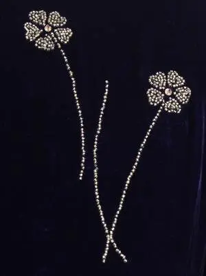 FORTE_FORTE Fleurs D'orient Velvet Floral Embroidered Long Dress - Multicolor