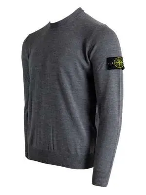 Stone Island Lightweight Wool Pullover - Gray