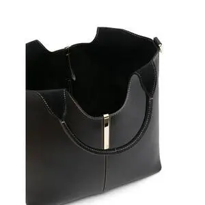 TOD'S Calf Leather Tote Bag - Black