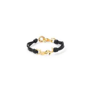 Saint Laurent Multi-strand Cassandre Bracelet - Black