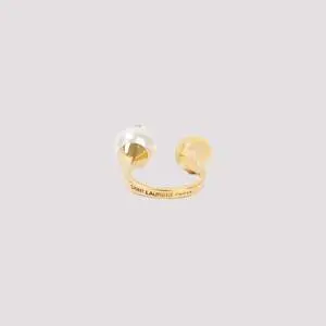 Saint Laurent Bague Boule Ring - Silver