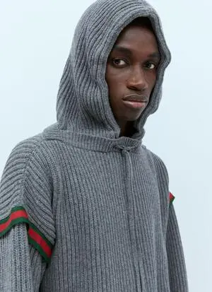 Gucci Wool Cashmere Hooded Sweater