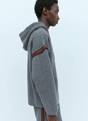 Gucci Wool Cashmere Hooded Sweater