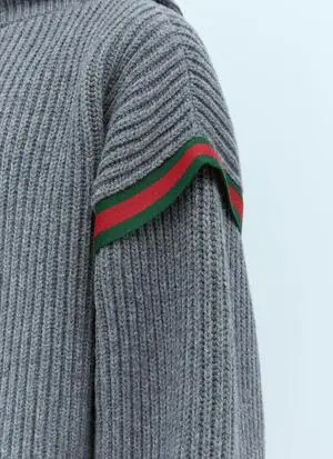 Gucci Wool Cashmere Hooded Sweater