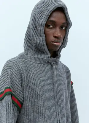 Gucci Wool Cashmere Hooded Sweater