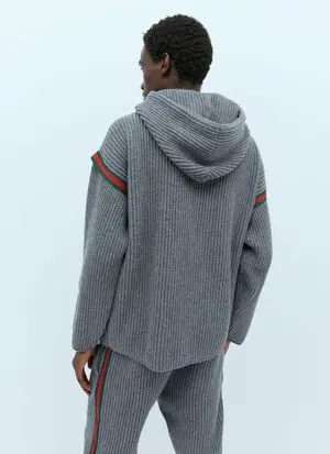 Gucci Wool Cashmere Hooded Sweater