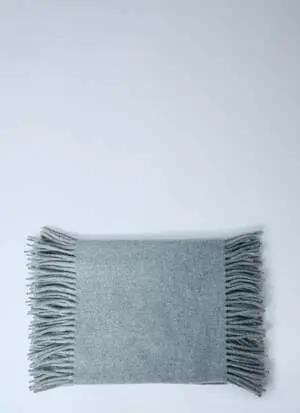 Acne Studios Fringe Wool Scarf - Gray