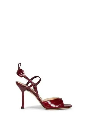 Fendi Burgundy Very Colibrì Sandals - Multicolor