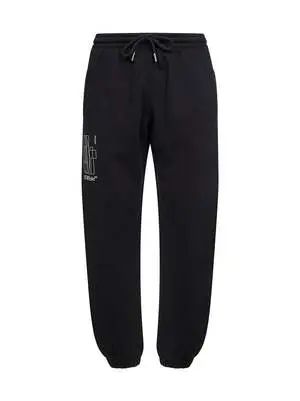 Off-White Black Cotton Fleece Sweatpants - Multicolor