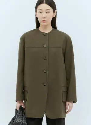 Max Mara Woven Jacket - Green