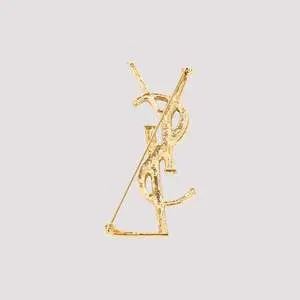 Saint Laurent Opyum Textured Coco Brooch
