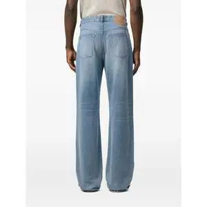 AMI Paris Denim Wide-leg Jeans