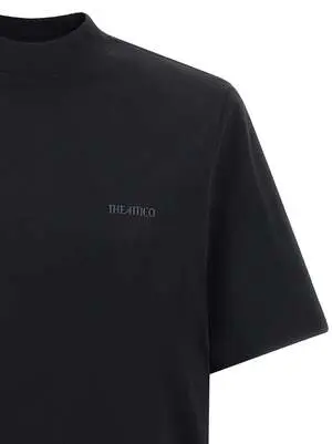 Attico Mock-neck T-shirt - Black