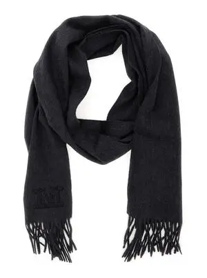 Max Mara Wsdalia Scarf With Tech Fabric Details For - Gray