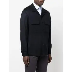 Zegna Cashmere Shirt Jacket - Blue