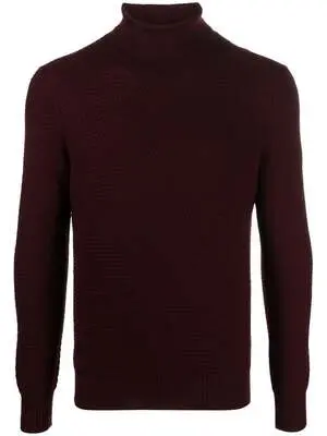Tagliatore Burgundy Turtleneck - Multicolor