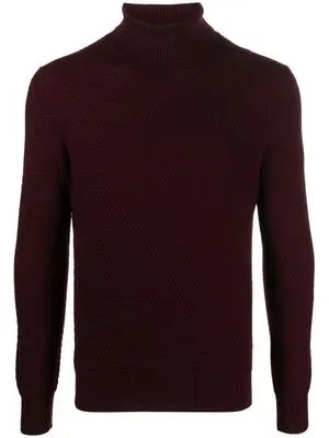 Tagliatore Burgundy Turtleneck - Multicolor