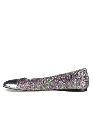 JIMMY CHOO Sequined Flat Ballerinas