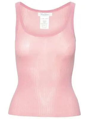 Max Mara Bastia' Silk Tank Top - Pink